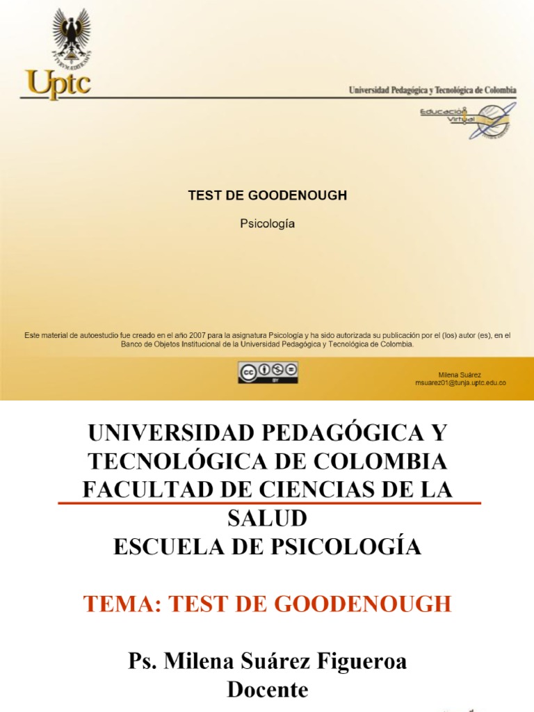 Test de Goodenough PDF | PDF