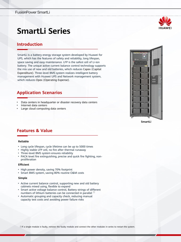 Smartli Series | PDF | Lithium Ion Battery | Data Center
