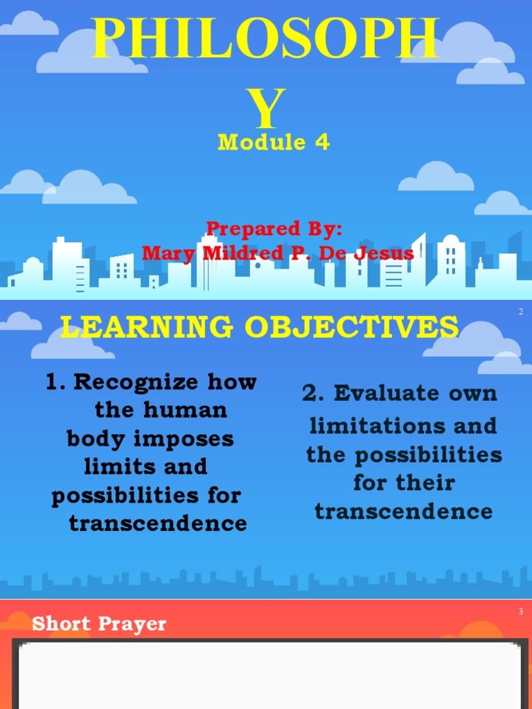 Philosophy - Module 4-Done | PDF | Human | Transcendence (Philosophy) Philosophy - Module 4-Done | PDF | Human | Transcendence (Philosophy)