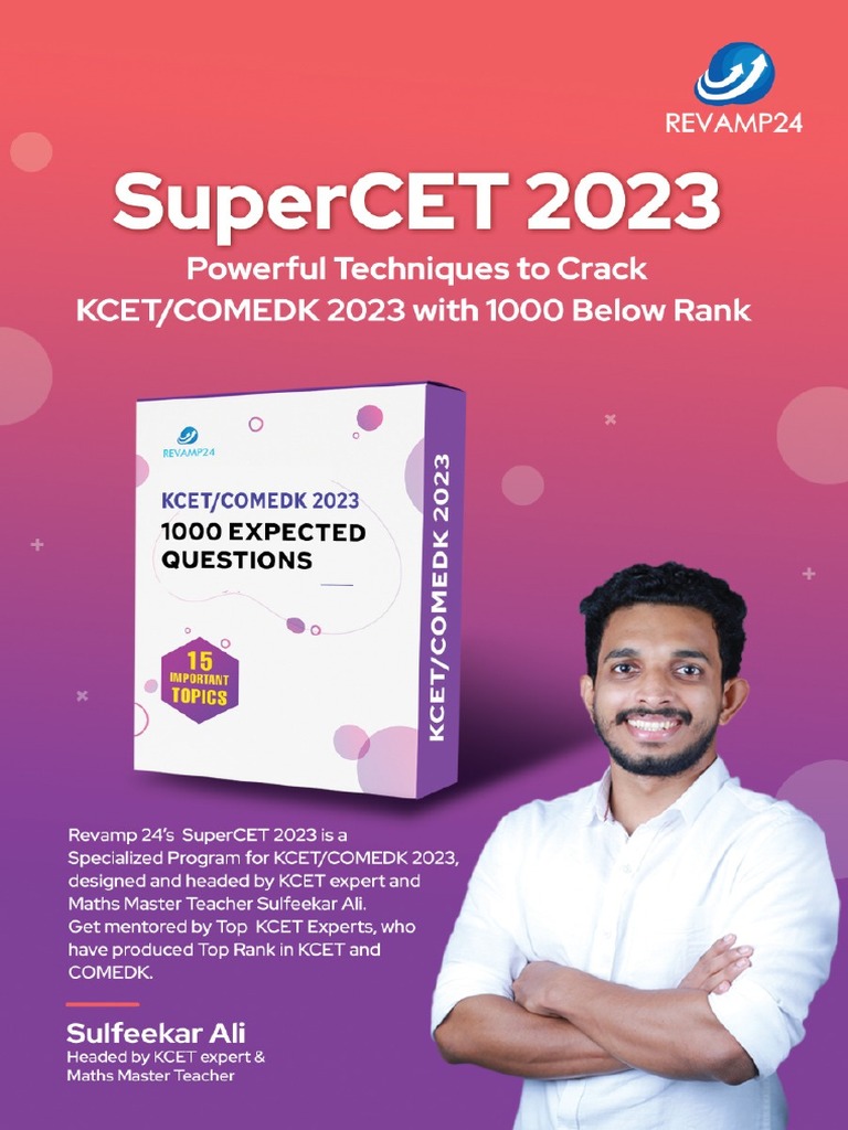 Kcet-Comedk 2023 | PDF