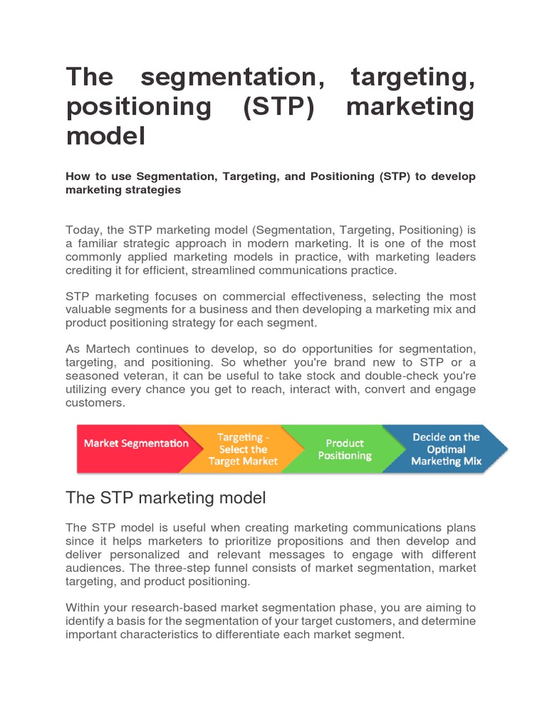 STP Model - 221120 - 202945 | PDF | Business