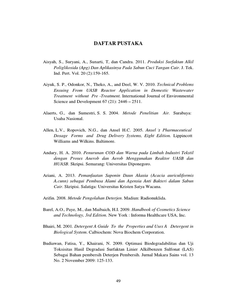 Dapus Surfaktan | PDF