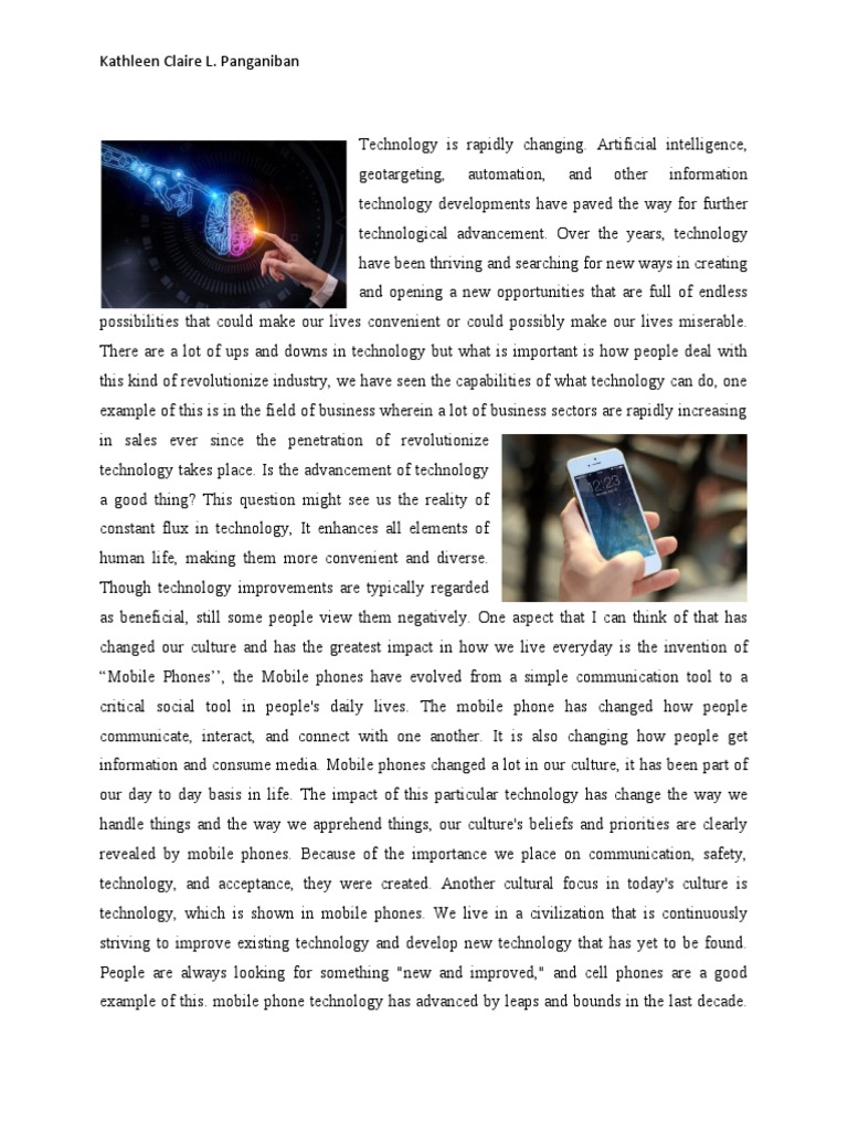 Mobile Phones' Impact on Culture | PDF | Mobile Phones | Cognitive Science