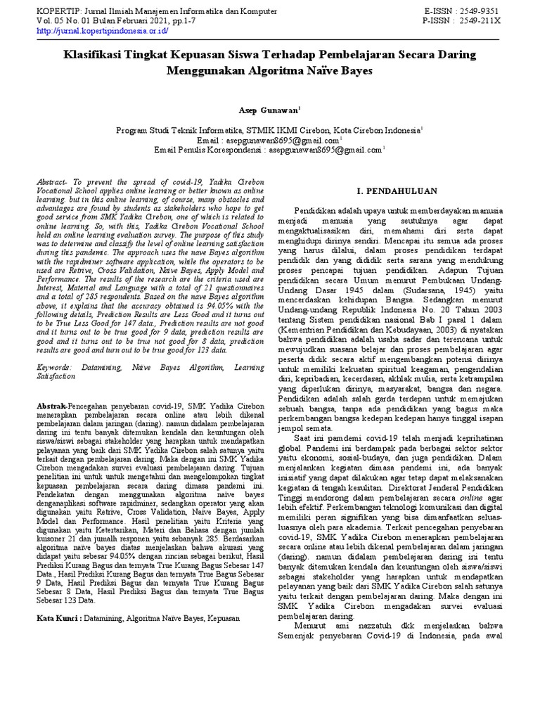 Jurnal Asep | PDF | Scientific Method | Data