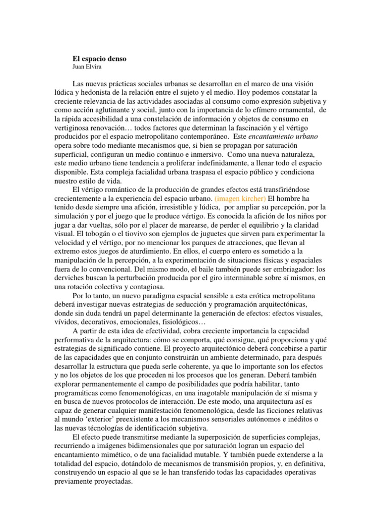 Significado del ambiente denso urbano | PDF | Espacio | Percepción
