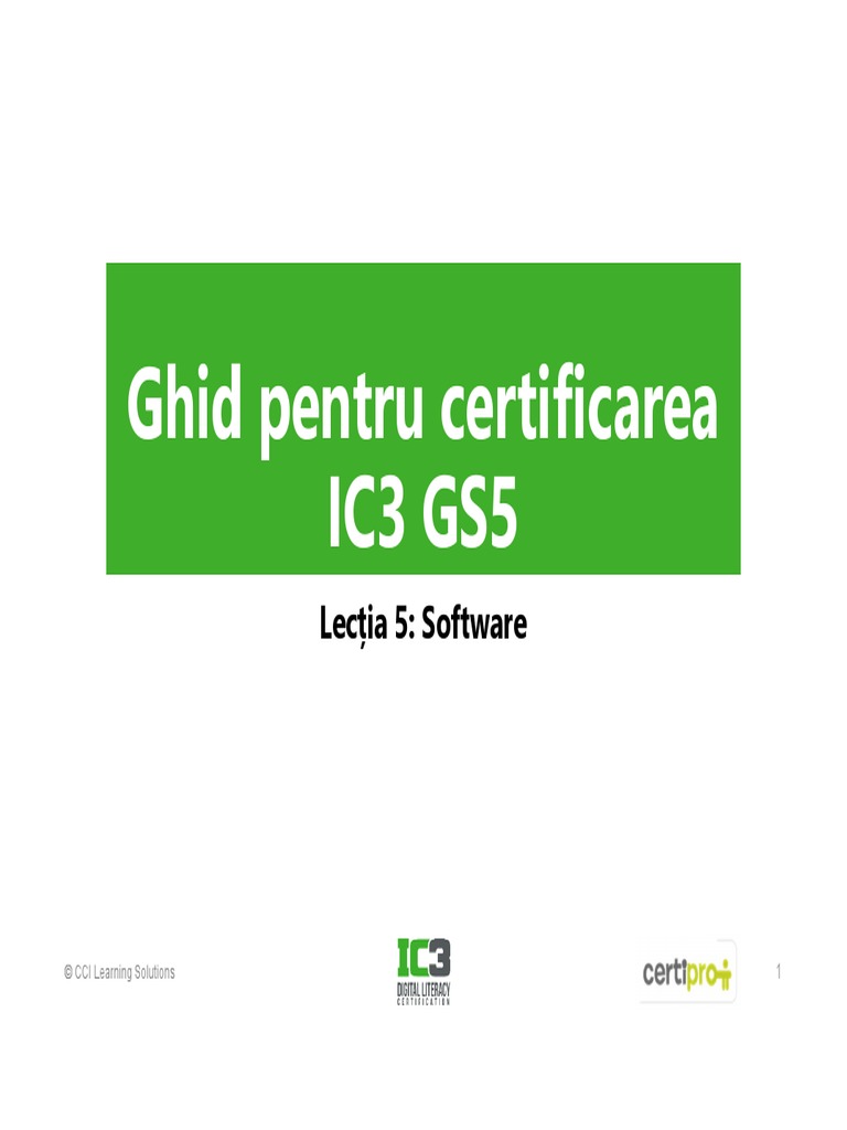 Lectia 5 - Software | PDF