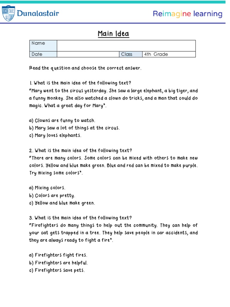 Assessment Main Idea | PDF | Leopard | Predation