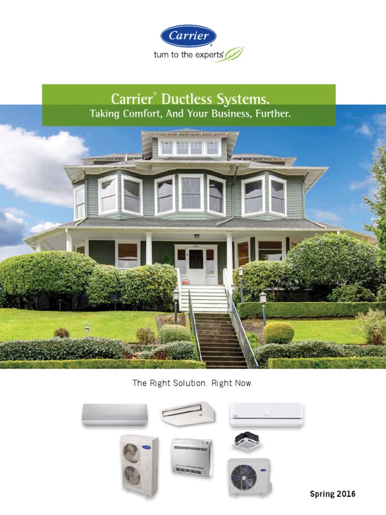 Carrier Ductless Product Catalog Spring 2016 | PDF
