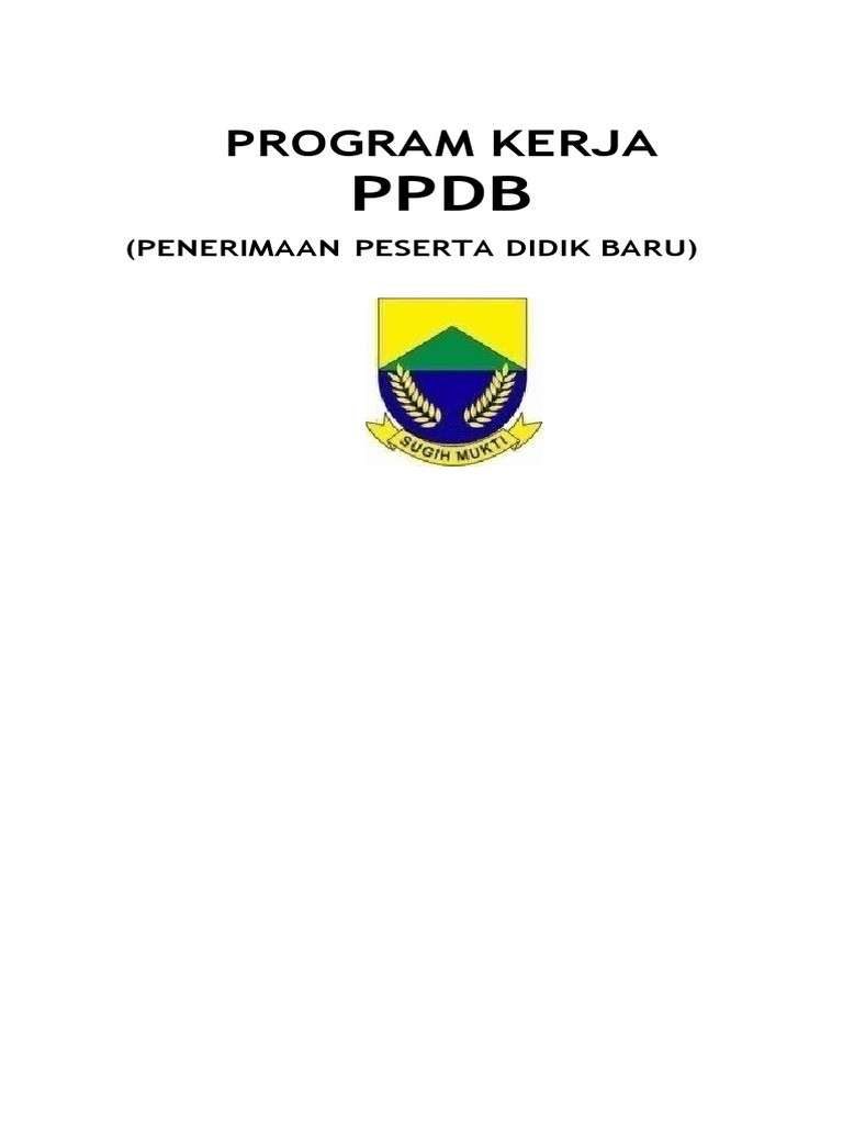 Program Kerja PPDB 2022 | PDF