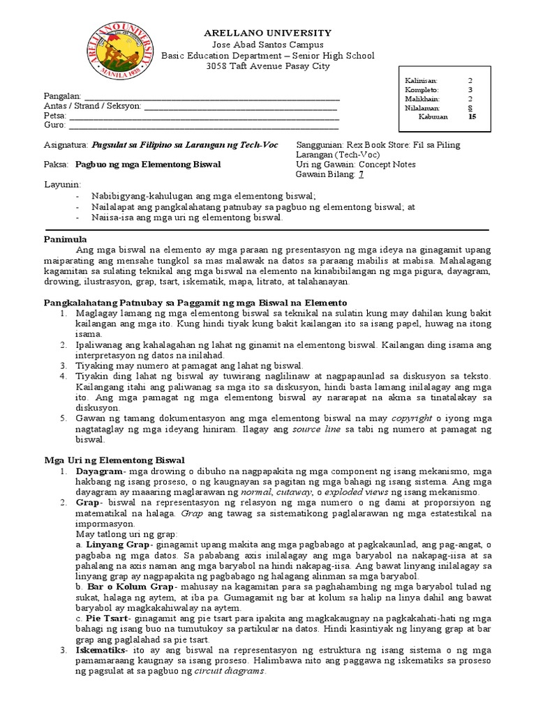 DLP 7 Tech Voc | PDF