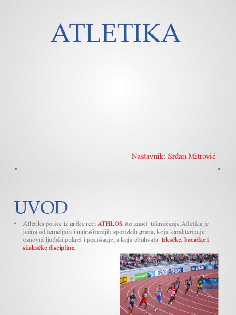 20 ATLETIKA Ppprezentacija | PDF