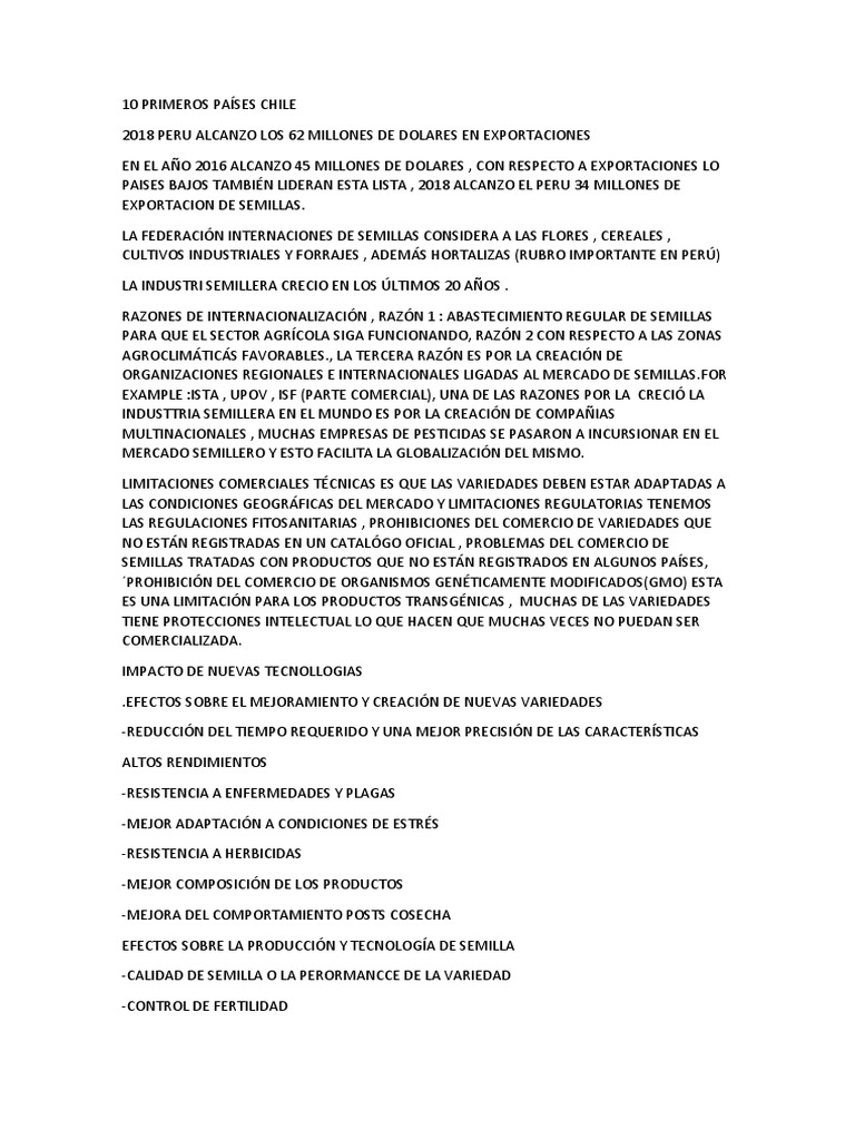 Semillas Pdf Germinación Semilla