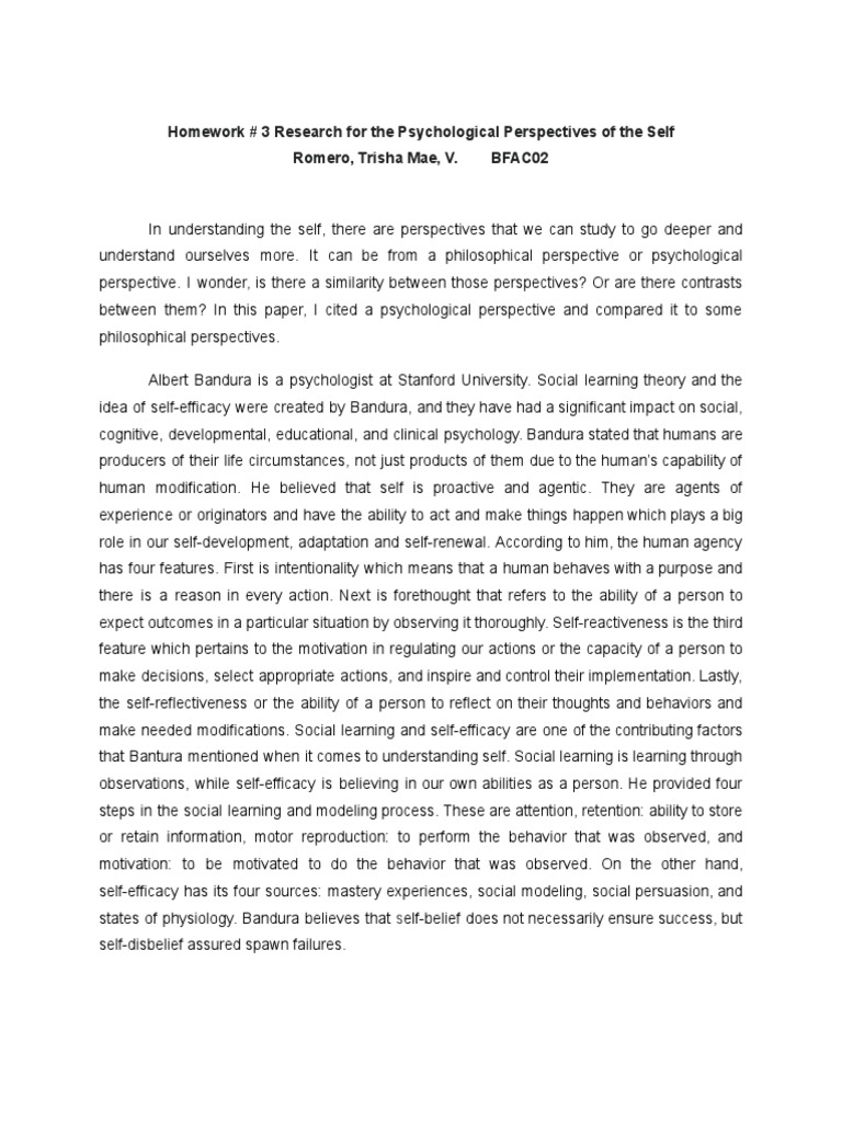 Understanding The Self Research | PDF | Psychological Concepts ...