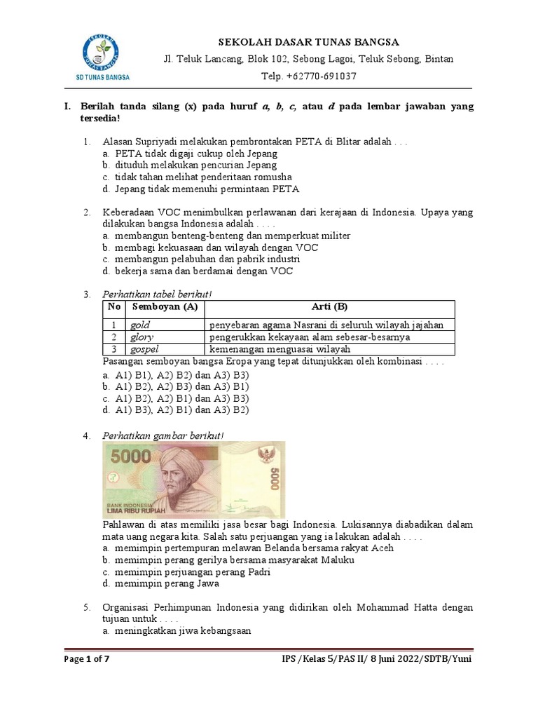 Ips Pas Ii 8 Juni 2022 Pdf