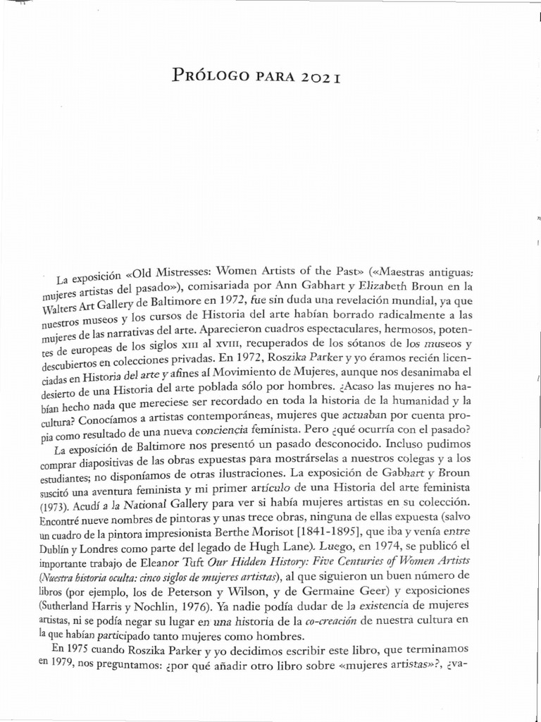 Griselda Pollock - Rozsika Parker. Prólogo A Maestras Antiguas ...