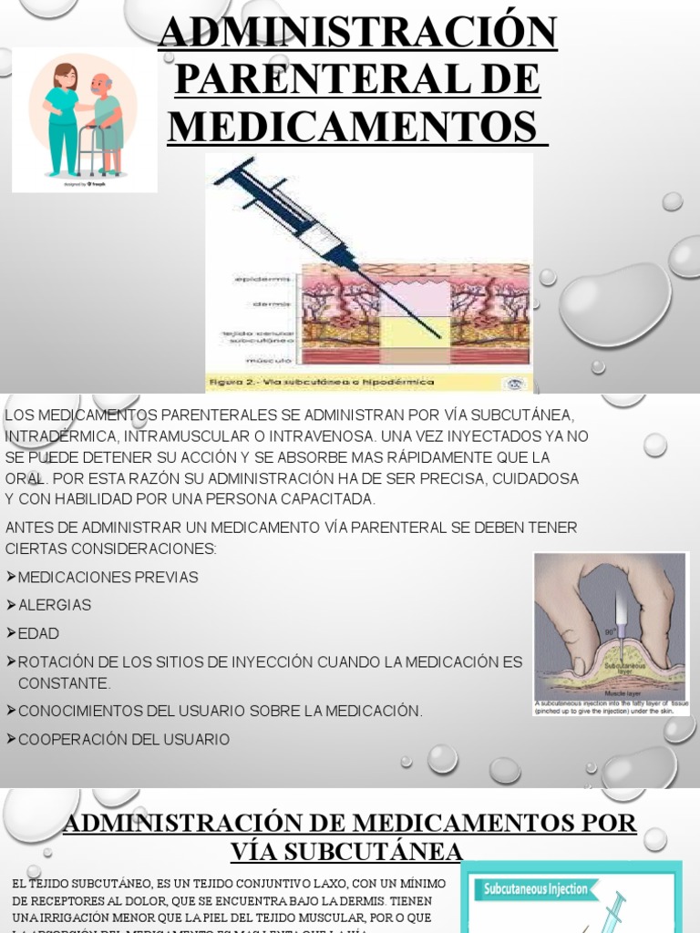 Via Sub Cutanea Inford | PDF | Inyección (medicina) | Medicamentos con ...