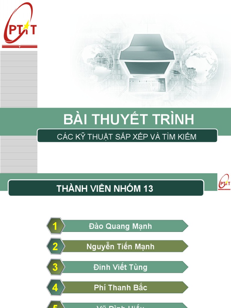 Slide Nhóm 13 - Sắp Xếp | PDF