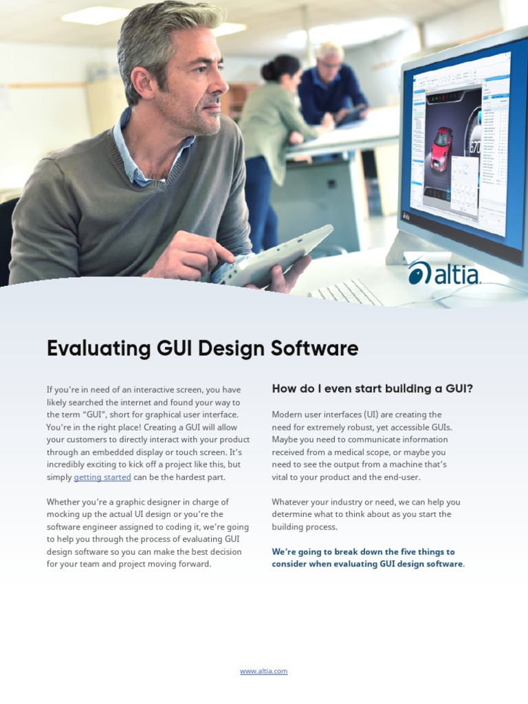 Evaluating Gui Design Software Pdf User Interface User Interface Design