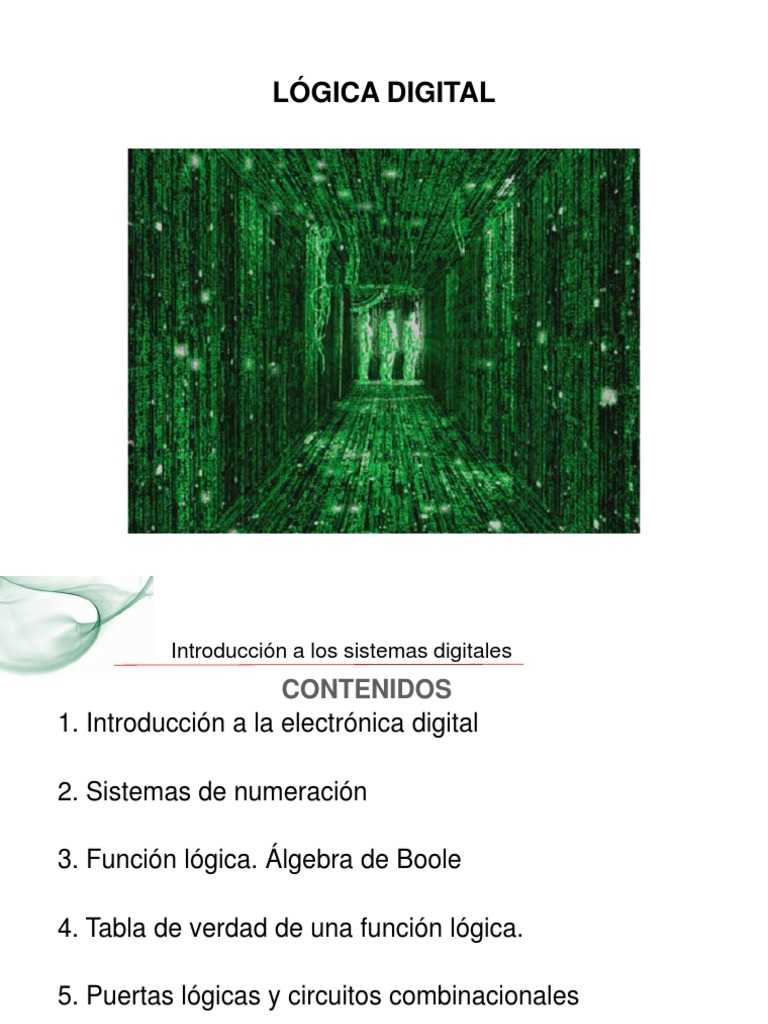 Lógica Digital | PDF | Álgebra de Boole | Enseñanza de matemática