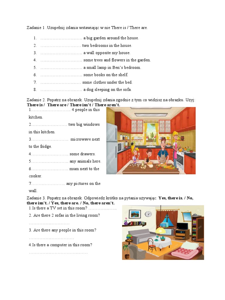 Kartkówka There Is There Are Brainy 5 Unit 2 | PDF