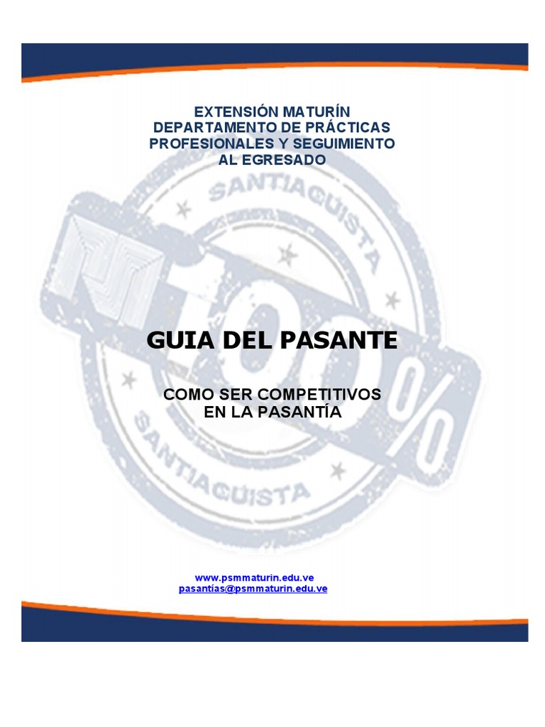 Guia Programa de Pasantia Word | PDF | Cognición | Ciencia cognitiva