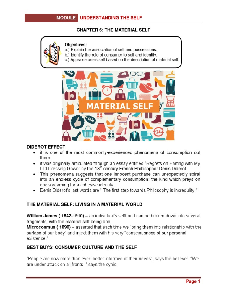 Chapter 6 The Material Self | PDF | Karl Marx | Capitalism