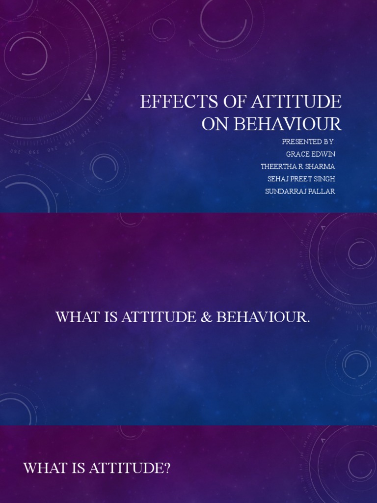 Effects of Attitude On Behaviour | PDF