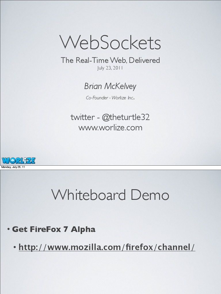 WebSockets: The Real-Time Web, Delivered | PDF | Internet Standards ...