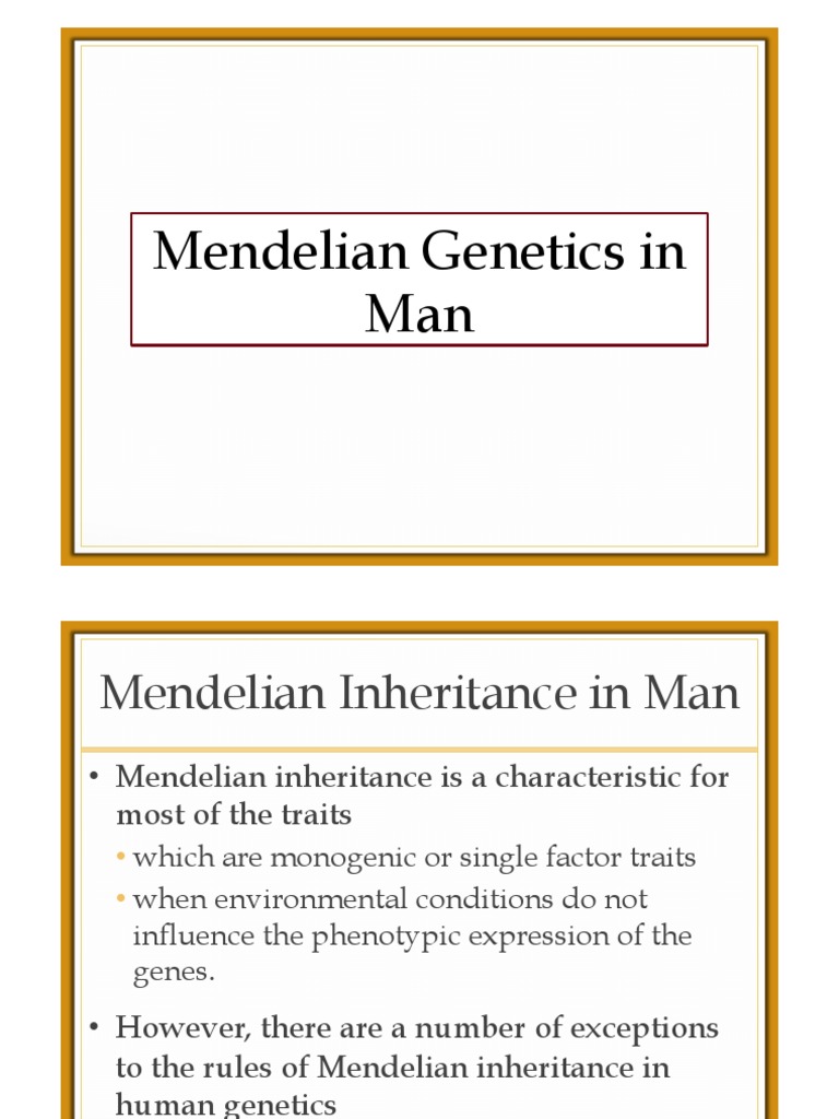 Mendelian Genetics in Man | PDF