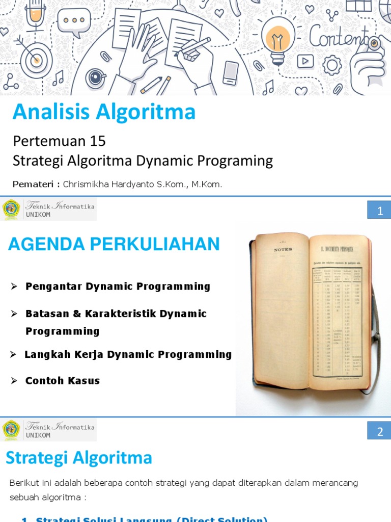 Pertemuan 15 - Strategi Algoritma Dynamic Programming | PDF
