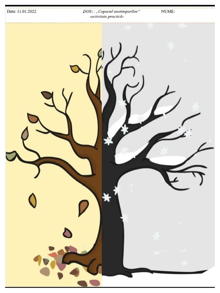 Copacul Anotimpurilor Fisa de Lucru | PDF