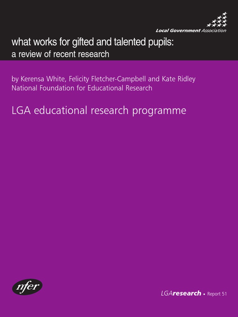 What Works For Gifted and Talented Pupils | PDF
