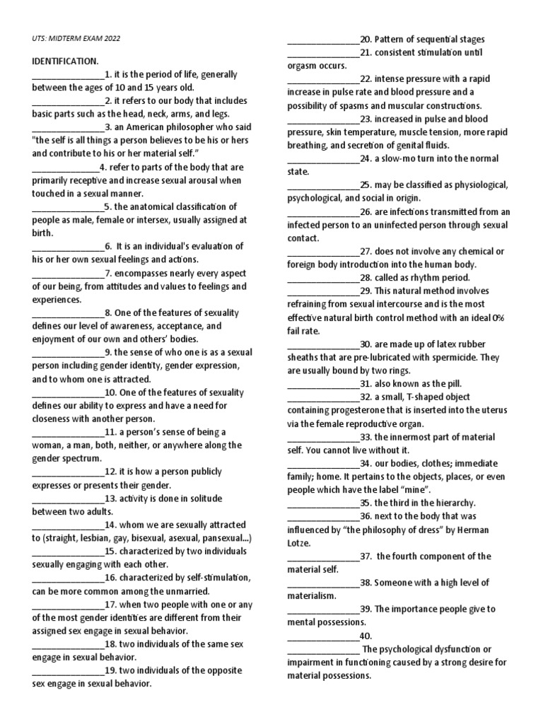 Uts: Midterm Exam 2022 | PDF