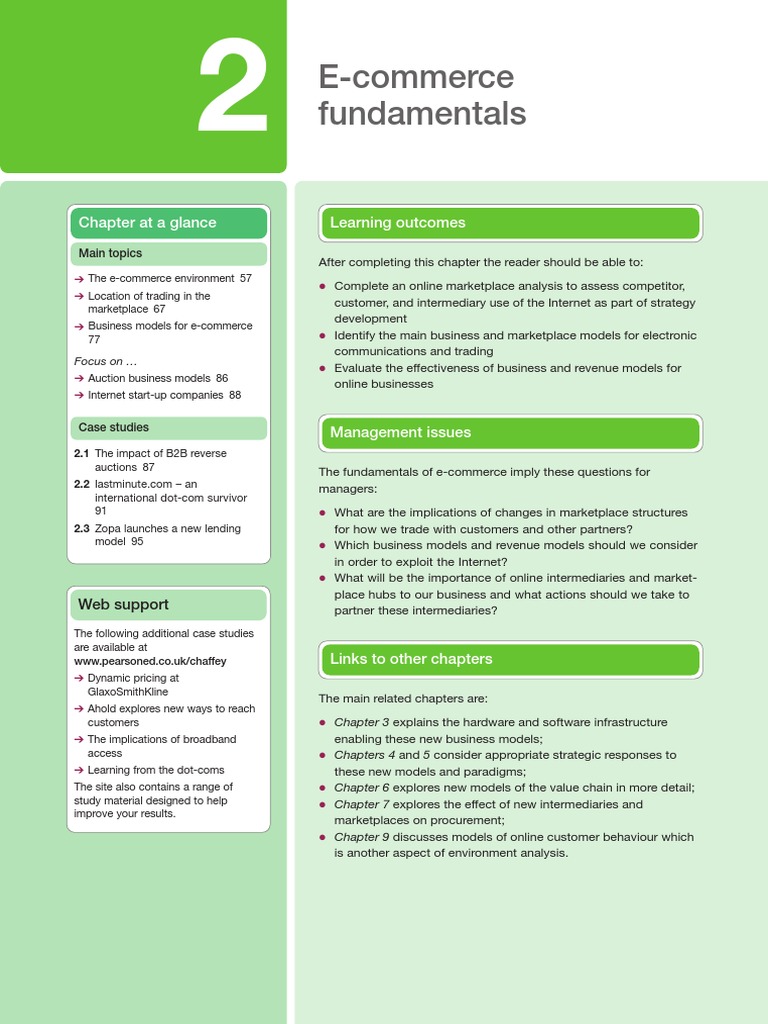 Chapter 2 - E-Commerce Fundamentals | PDF