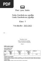 Kurrikula Me Zgjedhje Plani 2025 2026 | PDF