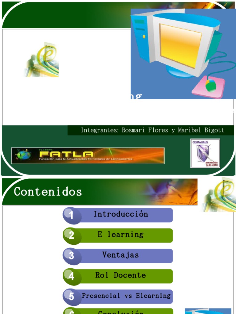 Elearning | PDF | Maestros | Aprendizaje