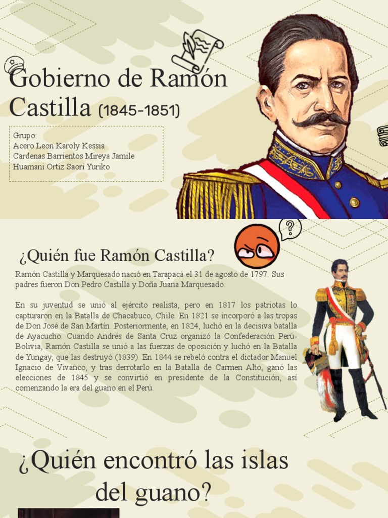 Gobierno de Ramon Castilla | PDF | Perú | América del Sur