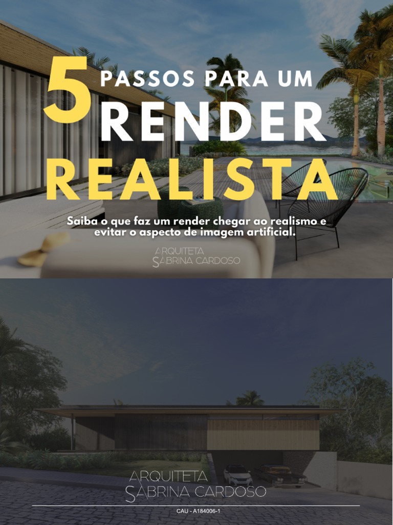 5 Passos para Um Render Realista | PDF | Câmera | Cor