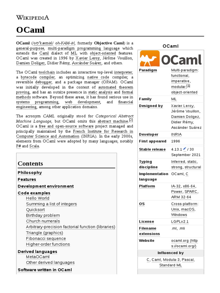 Ocaml Pdf Programming Paradigms Computer Programming 1045