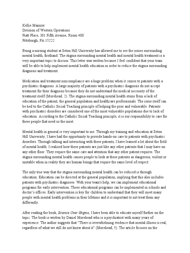 Social Justice Letter | PDF