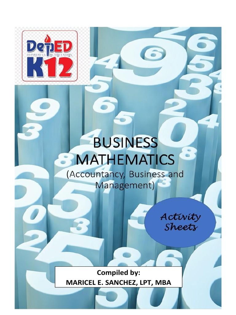 Business Mathematics Activity Sheets | PDF