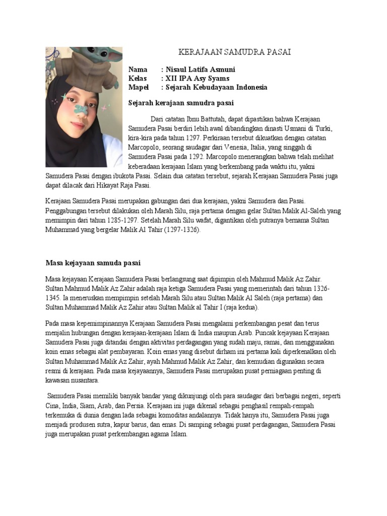 Sejarah dan Kejayaan Kerajaan Samudera Pasai | PDF