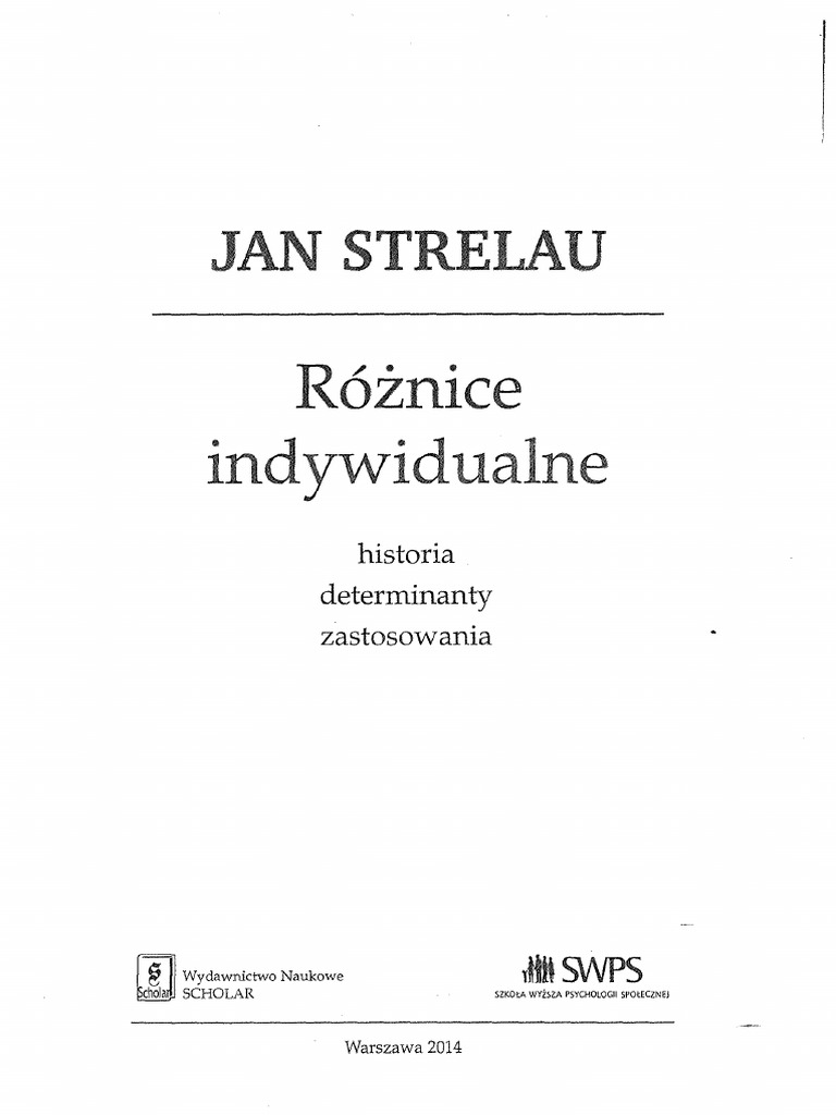 Strelau J. - RÃ Å Nice Indywidualne | PDF
