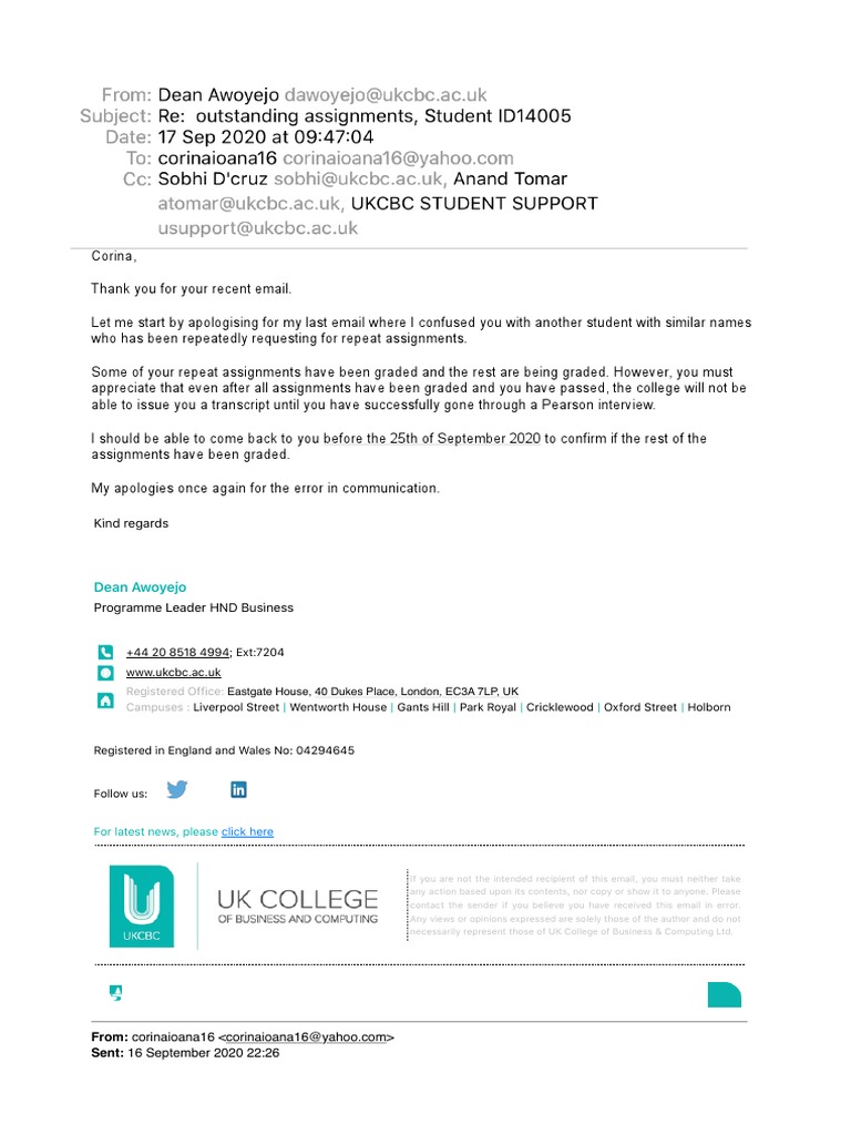 Student Assignment Grading Delay | PDF | Career & Growth