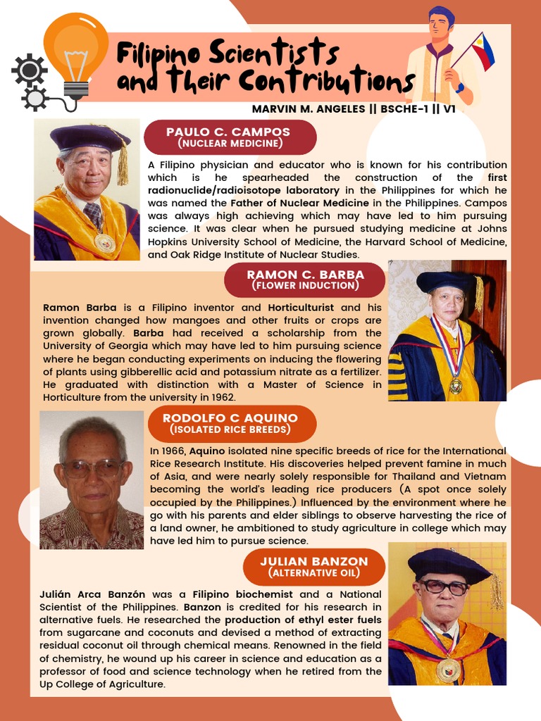 Filipino Scientists and Their Contributions | PDF