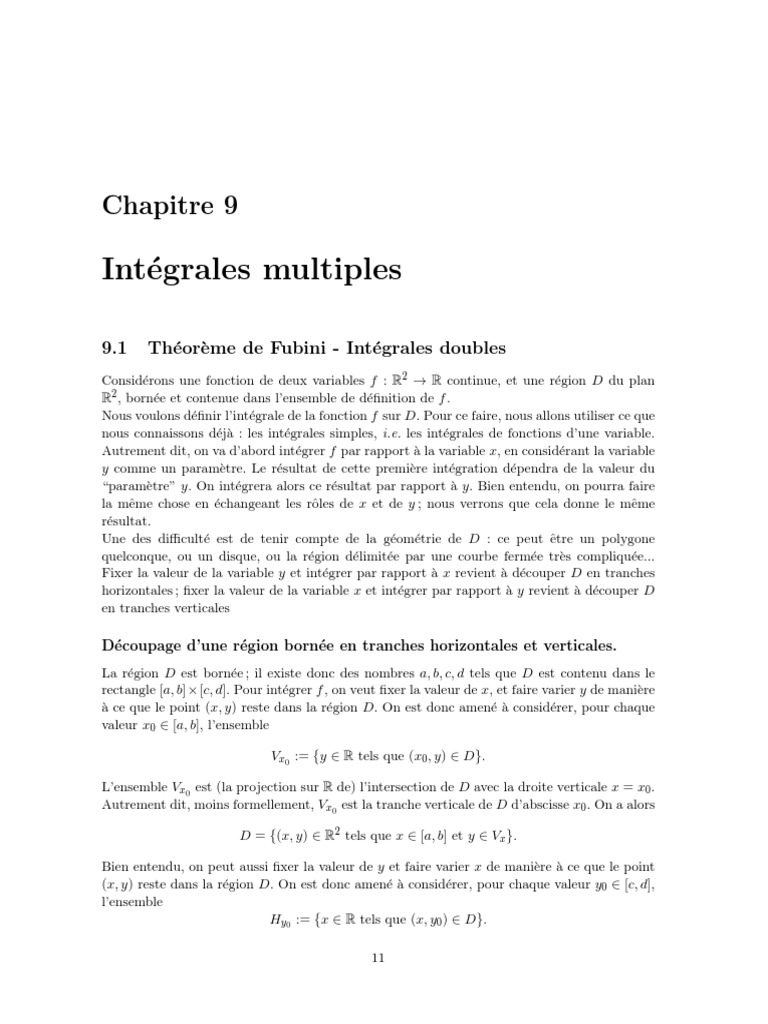 Intégrale Double | PDF | Intégral | Fonction (Mathématiques)