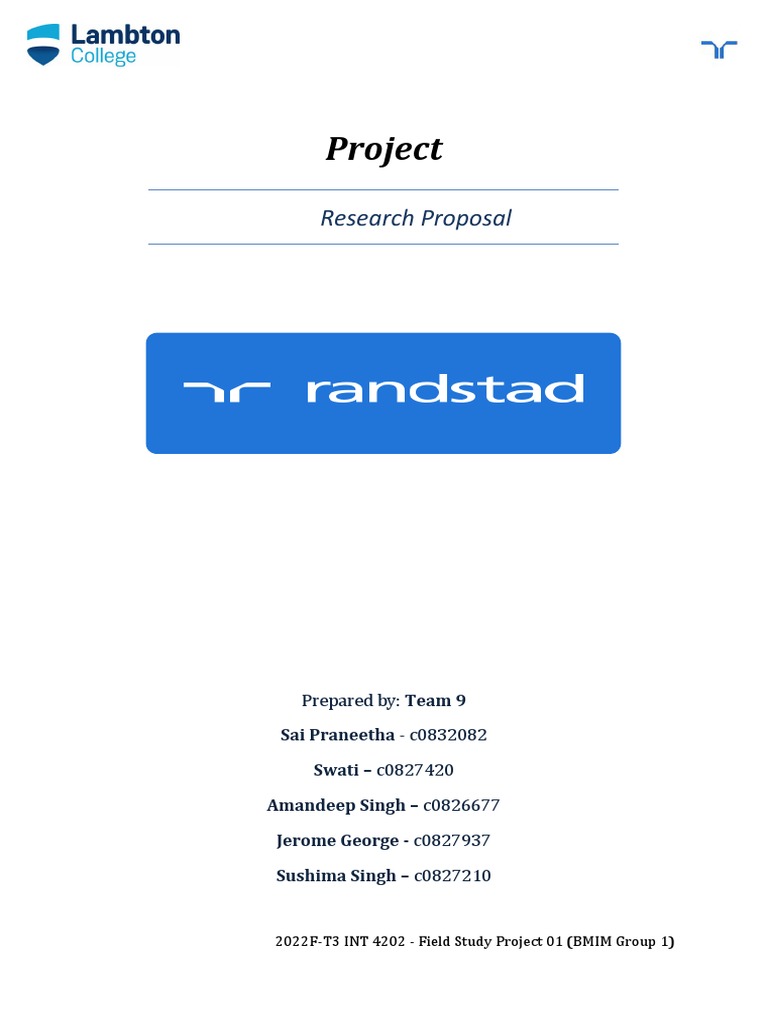 Randstad - Project Proposal | PDF