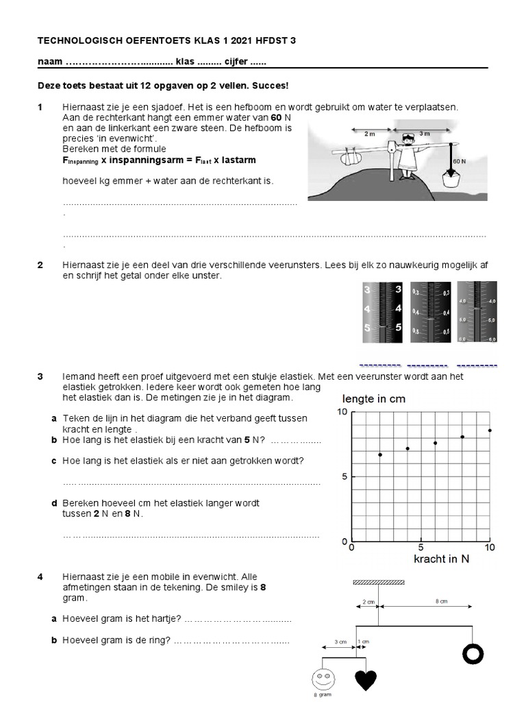 Technologisch Oefentoets Hoofdstuk 3 | PDF