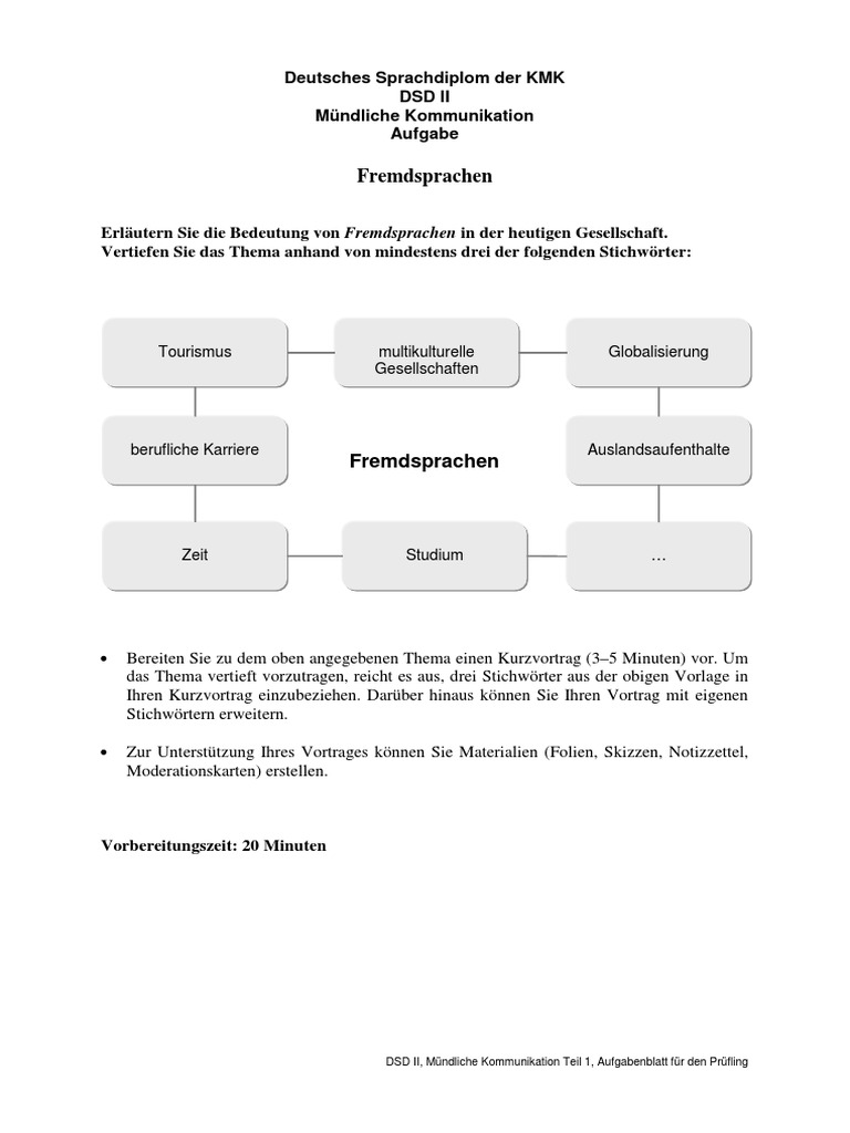 DSD II MK Fremdsprachen | PDF