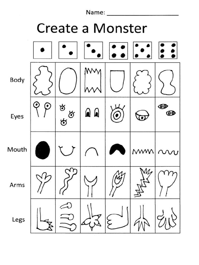 Make A Monster Board Game | PDF